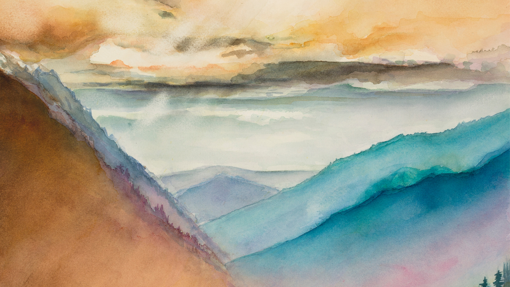 ZOOM BACKGROUND- The View Is Worth The Climb – Beth Suter Art
