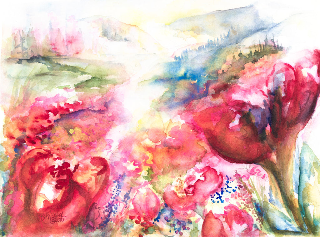 "Wild Garden" Landscape Print – Beth Suter Art